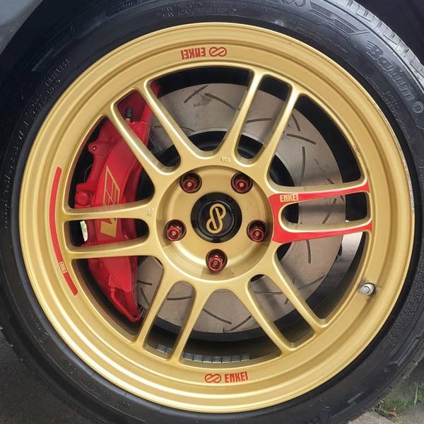 Volk Racing TE37SL 18" Wheel Spoke Stickers - Holographic Cherry ...