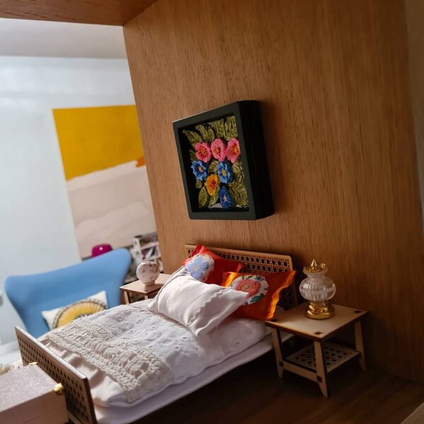 1:16 Scale Shower With Sliding Lucite Doors - Miniature Modern Bathroom ...