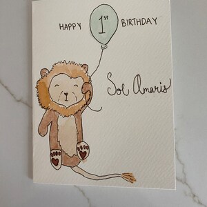 Hand-painted Snail Birthday Card/ Greeting Card Watercolor - Etsy