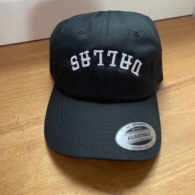 Upside Down Dallas Embroidered Hat, Inverted Dallas Dad Hat Upsidedown ...