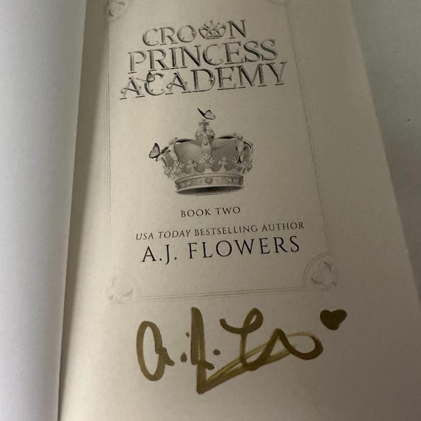 SIGNED PAPERBACK Crown Princess Academy: Book One - Etsy