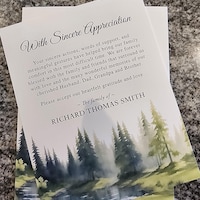 Celebration of Life Invitation Template, Golf Funeral Announcement ...