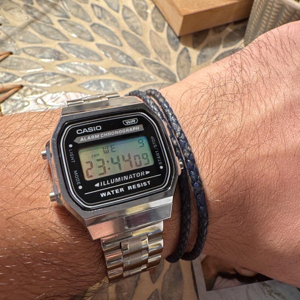 Casio Watch Modified Custom Casio Mod Vintage Casio Liquid Purple ...