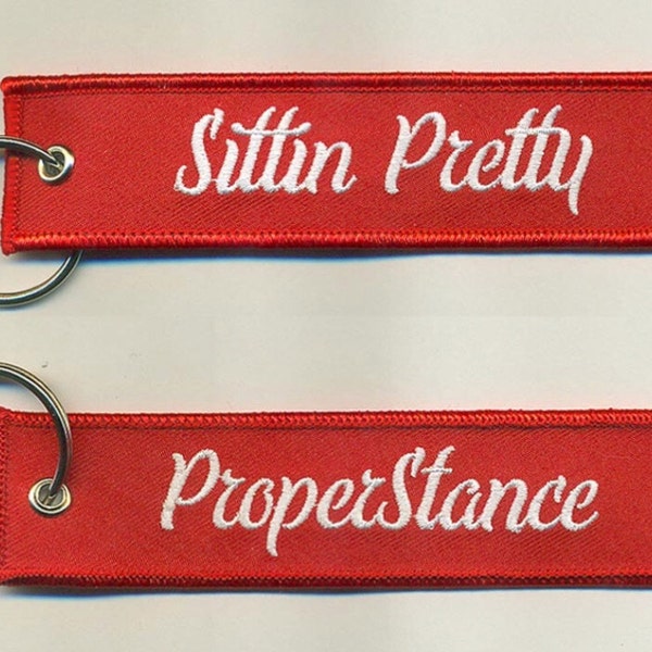 50 Custom Flight Key Chain, Flight Embroidery Key Chain, Embroidery ...