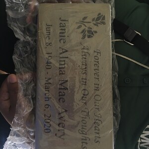 Personalized Engraved Memorial Stone 11.5x 5.5 | Etsy