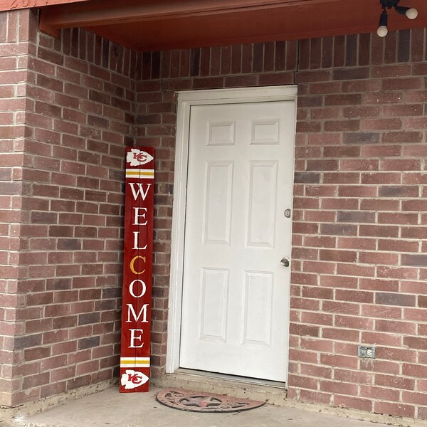 Kansas City Chiefs Welcome Sign - Etsy