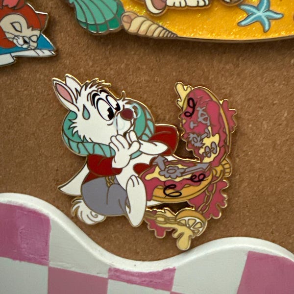Mr White Rabbit - Alice in Wonderland Pin LE65 - Etsy