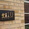 MODERN HOUSE SIGN Rectangle House Number 290 х 140mm 360 X 175mm 490 X ...