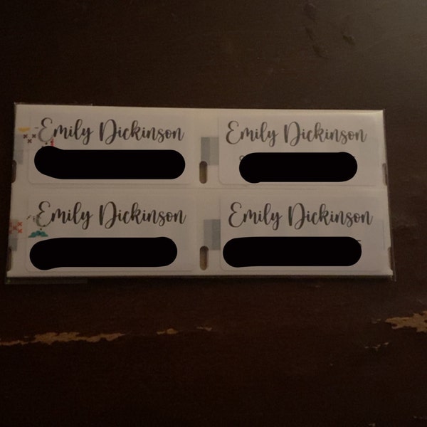 100 Address Label Stickers | Personalized Name Labels, Wedding Address ...