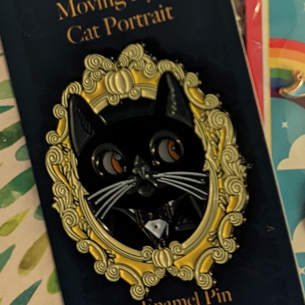 Moving Eyes Cat Eyes Soft Enamel Pin! - Etsy