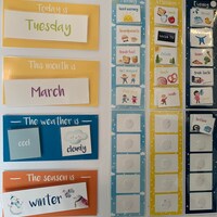 Morning Board Printable Activity Toddler Kids Homeschool Weather Chart ...
