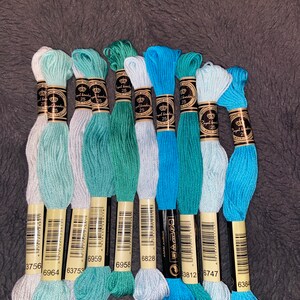 DMC Diamant Metallic Thread art. 380 Hand Embroidery | Etsy Canada