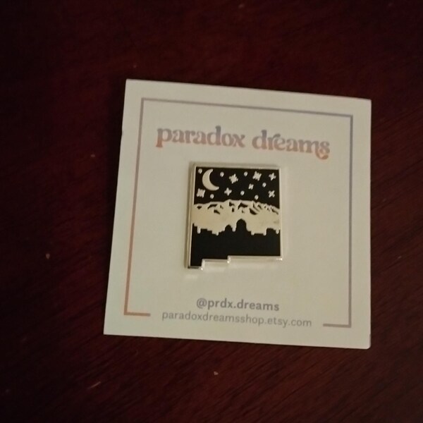 New Mexico Nightfall Enamel Pin - Etsy