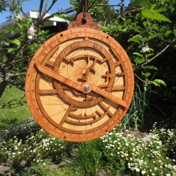 Wooden Astrolabe Kit (english Instructions) - Etsy