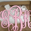 Gold Monogram - Wall Hanging - Wall Letters - Custom Painted Monogram ...