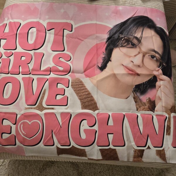 Ateez Seonghwa Hot Girls Concert Banner, Ateez Members Kpop Flag, Ateez ...