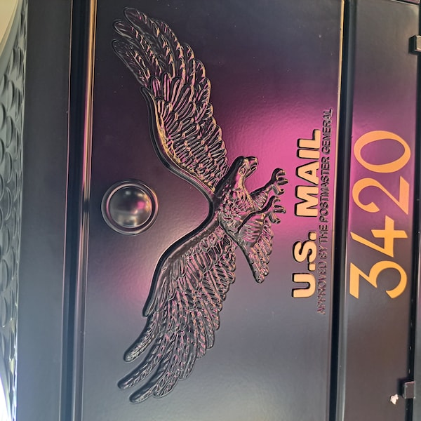 Custom Mailbox Numbers REFLECTIVE Vinyl Decals Stickers House - SET OF ...