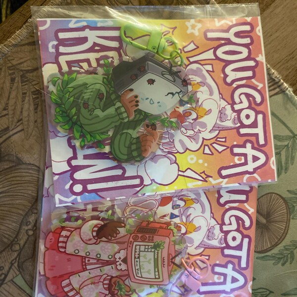 TV Head Cute Acrylic Keychains! - Etsy