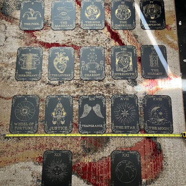 A5 Gothic Tarot Card Wedding Table Name Cards, Alternative - Etsy