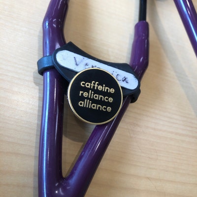 Caffeine Reliance Alliance Pin Coffee Pin Hard Enamel Pin Coffee Lovers ...