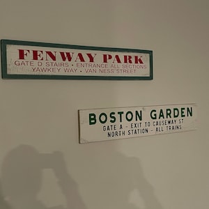 Large Boston Garden Rustic Wood Sign - Etsy