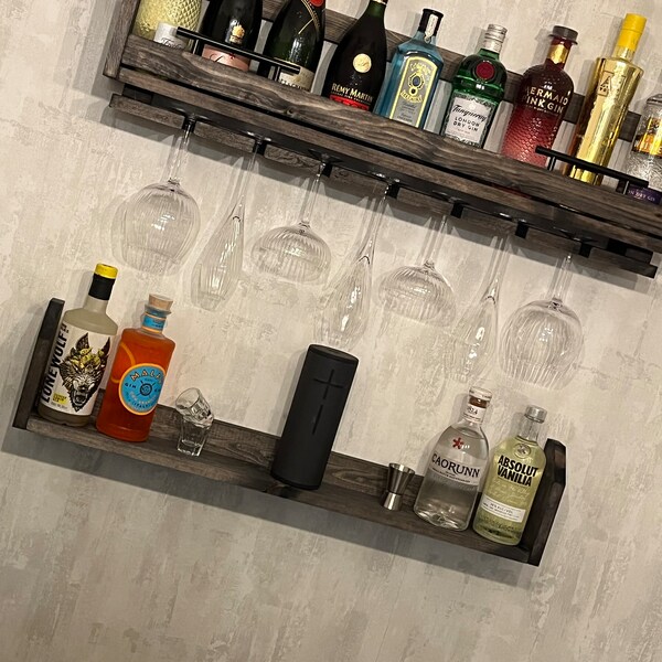 The ‘talbot’ Set of Two Wall Mounted Garden Bar Pine Handcrafted Drinks ...