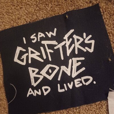 GRIFTERS BONE Punk Diy Patch Tma Fake Band - Etsy UK
