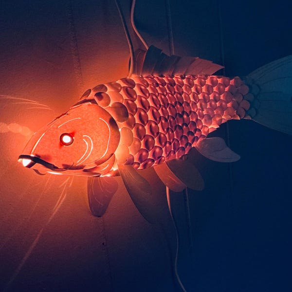 Paper Koi Lantern: DIY Fish Lamp Kit - Etsy