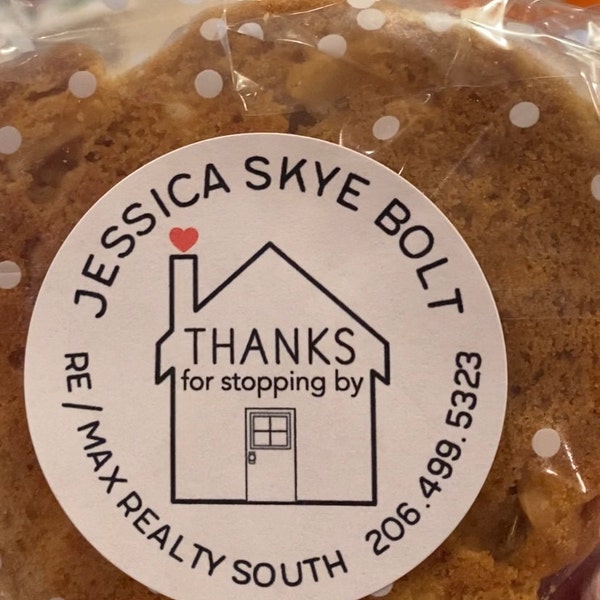 Custom Labels for Realtor Open House - 20 Personalized Stickers for ...