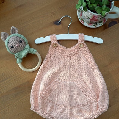 Size 1-3 MONTHS Pickles Romper PDF Knitting Pattern Instant Download - Etsy UK