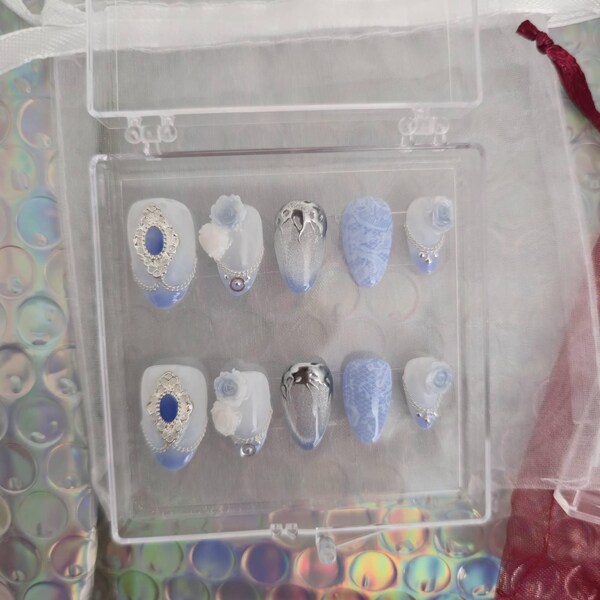WIZARD OF WATERDEEP - Gale Themed Press on Nails | Baldur's Gate 3 ...