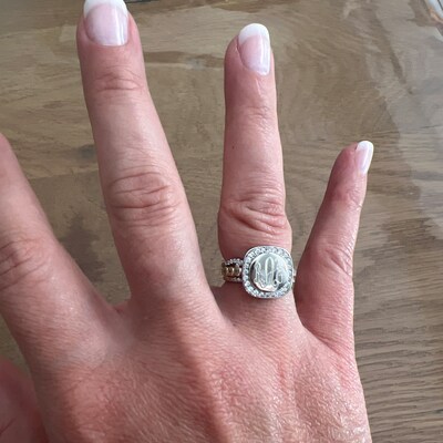 Sterling Silver Monogram Stackable Ring, Sterling Silver Stackable ...