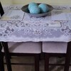 Vintage Large Lace Tablecloth Table Covering Genuine Nottingham Lace ...