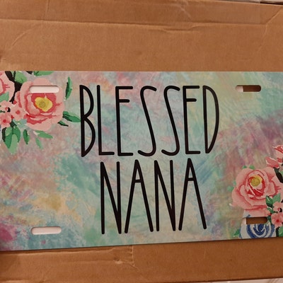 Grandma Personalized License Plate, Name Car Tag, Vehicle Tag, Custom ...