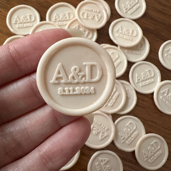 Custom Wax Seals, Personalized Wax Seals Stickers, Monogram Wax Seal ...