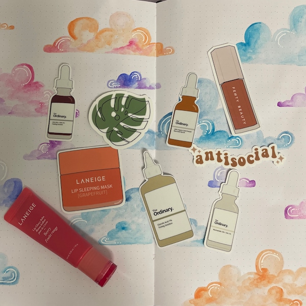 Drunk Elephant Skincare Stickers | Cute Aesthetic Waterproof Skincare ...