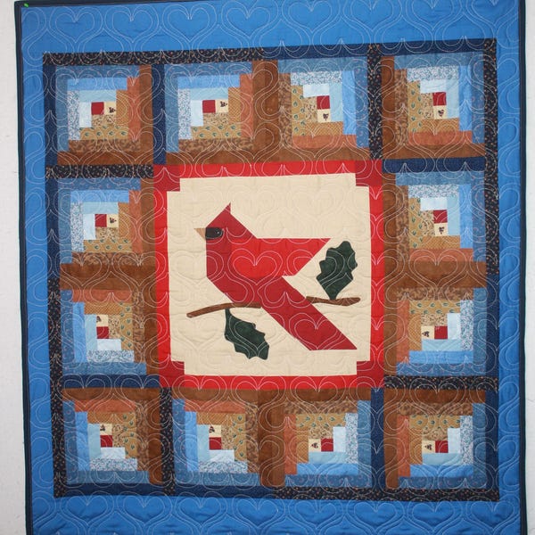 PDF Winter's Majesty Cardinal Instant Digital Download 36" X 36" Quilt ...