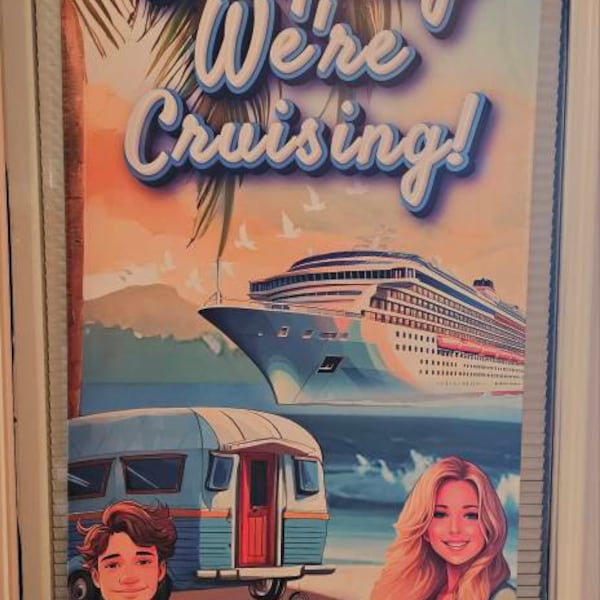 Personalized Vinyl Cruise Cabin Door Banner | Custom Vacation ...