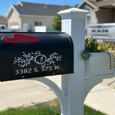 Modern Reflective Mailbox Number Decal Stand Out With Stylish - Etsy