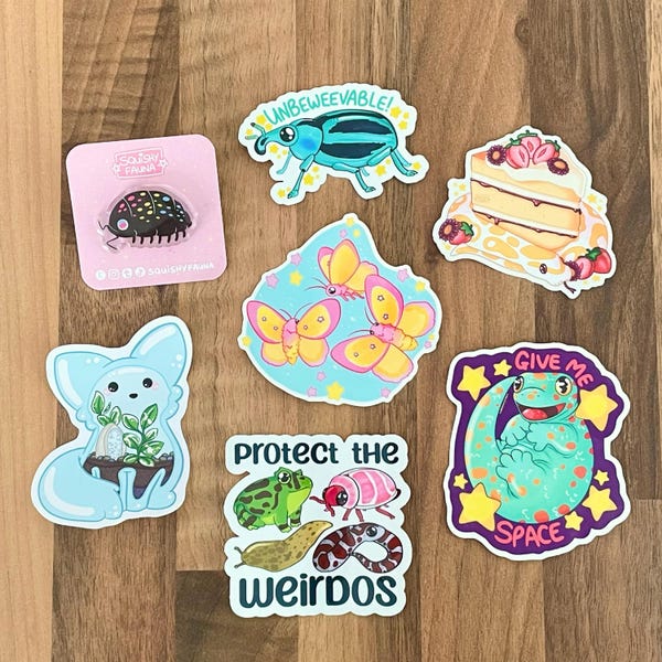 Pride Flag Stag Beetle Double Sided Acrylic Keychain Charm for Lanyards ...