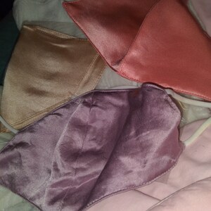 Triple Layer Silk Face Mask Wedding Silk Face Mask Women's Reusable ...