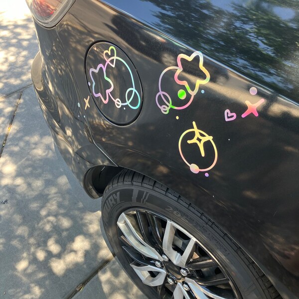Sparkle Stars Y2K Sticker | Cute Vinyl Decal Sticker | Car Bumper ...