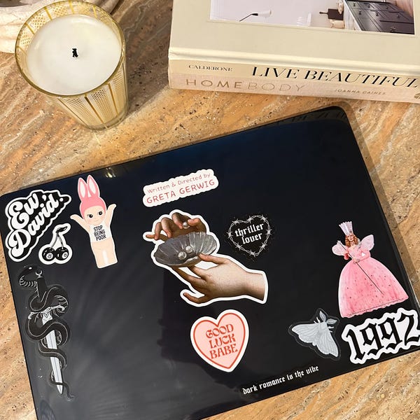 OUIJABEETLE Witchy Ouija Planchette Beetle Insect Clear Vinyl Sticker ...