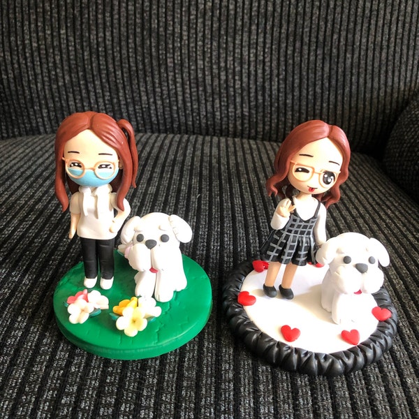 Custom Handmade From Photo Figure Super Light Clay Stand Base ...