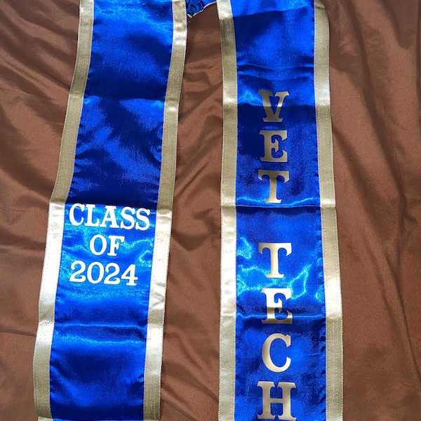 Customized Graduation Sash Custom Graduation Sash Personalized Sash Custom Text Sash Custom Sash ...