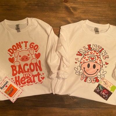 Don't Go Bacon My Heart Png, Retro Valentine Png, Pig Valentine Png ...