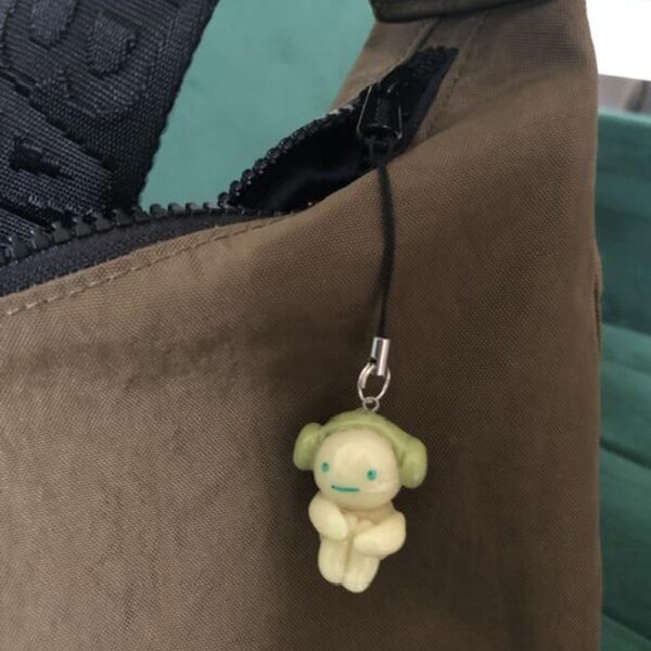 Cute Green Guy With Headphones Charm | Phone Charm | Keychain | Cute ...