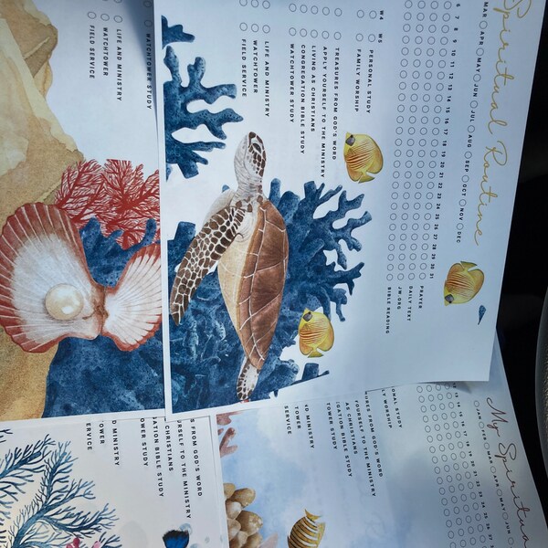 JW Spiritual Routine Activity Tracker | Ocean Package Designs | Jehovah ...
