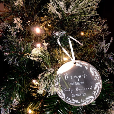 First Christmas Bump Decoration, Bump Ornament Gift, Pregnancy Baby ...