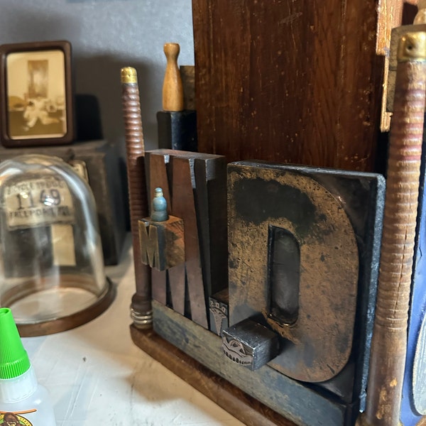 Mailbox Table Top Letter Box Antique Letterpress Printing Box - Etsy